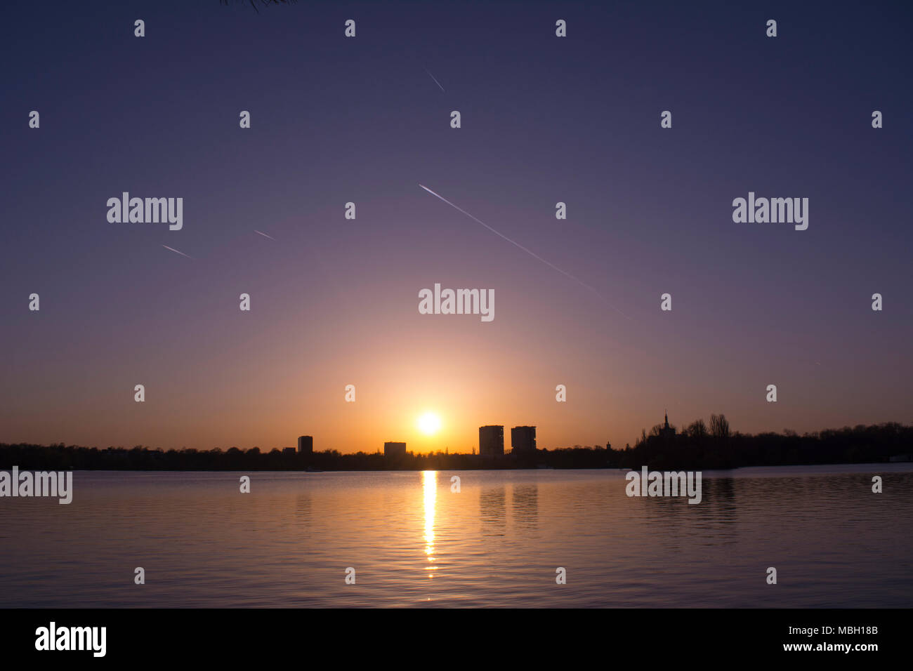 The nature and lake from the Herastrau Park in Bucharest, Romania Stock ...
