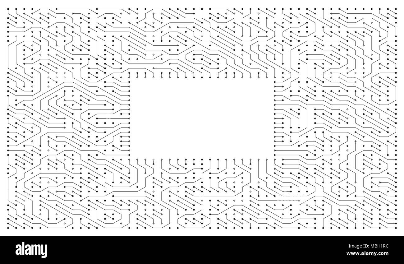 Motherboard circuit board as high tech minimalistic background ...