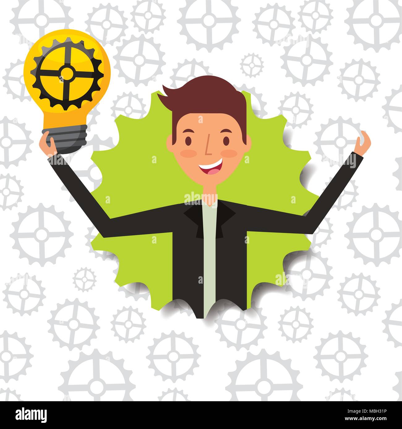 Men at work high up Stock Vector Images - Alamy