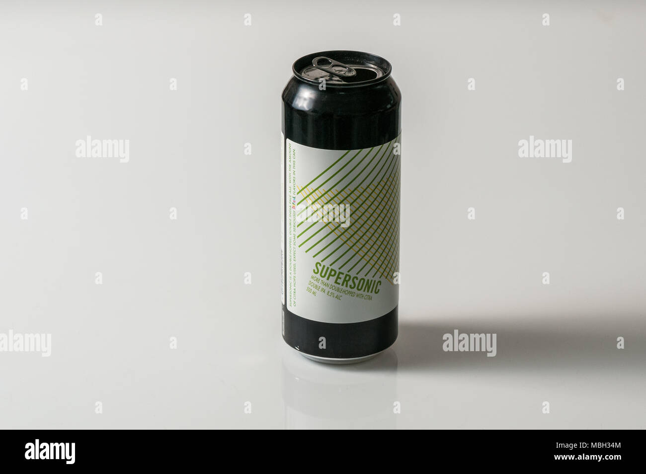 supersonic double ipa beer can, LERVIG brewery Stock Photo - Alamy