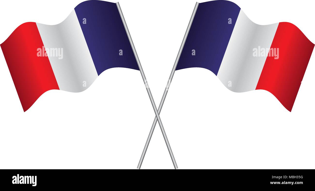 two flag crossed patriotic national concept Stock Vector Image & Art ...