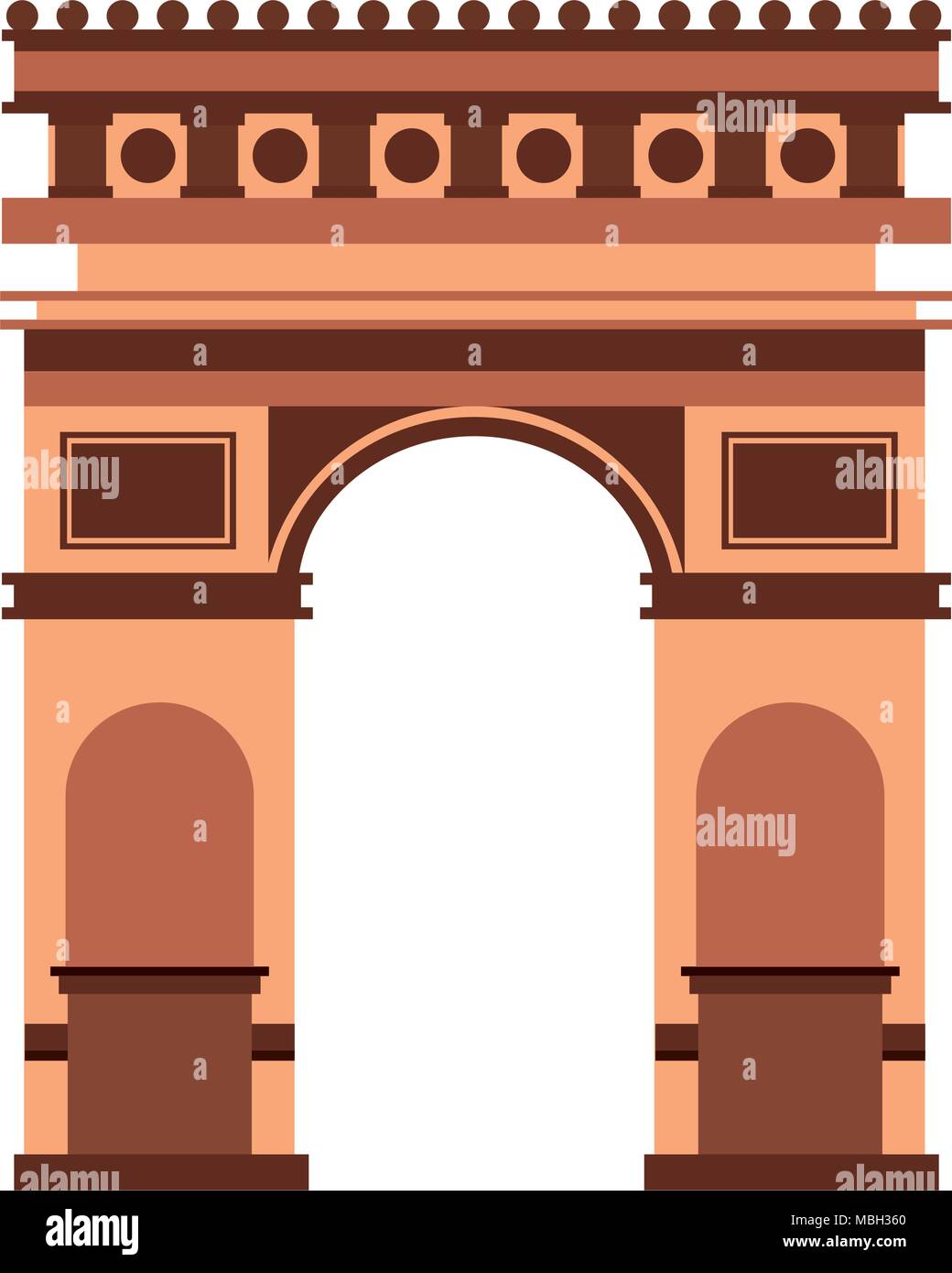 arch of triumph france paris monument Stock Vector Image & Art - Alamy