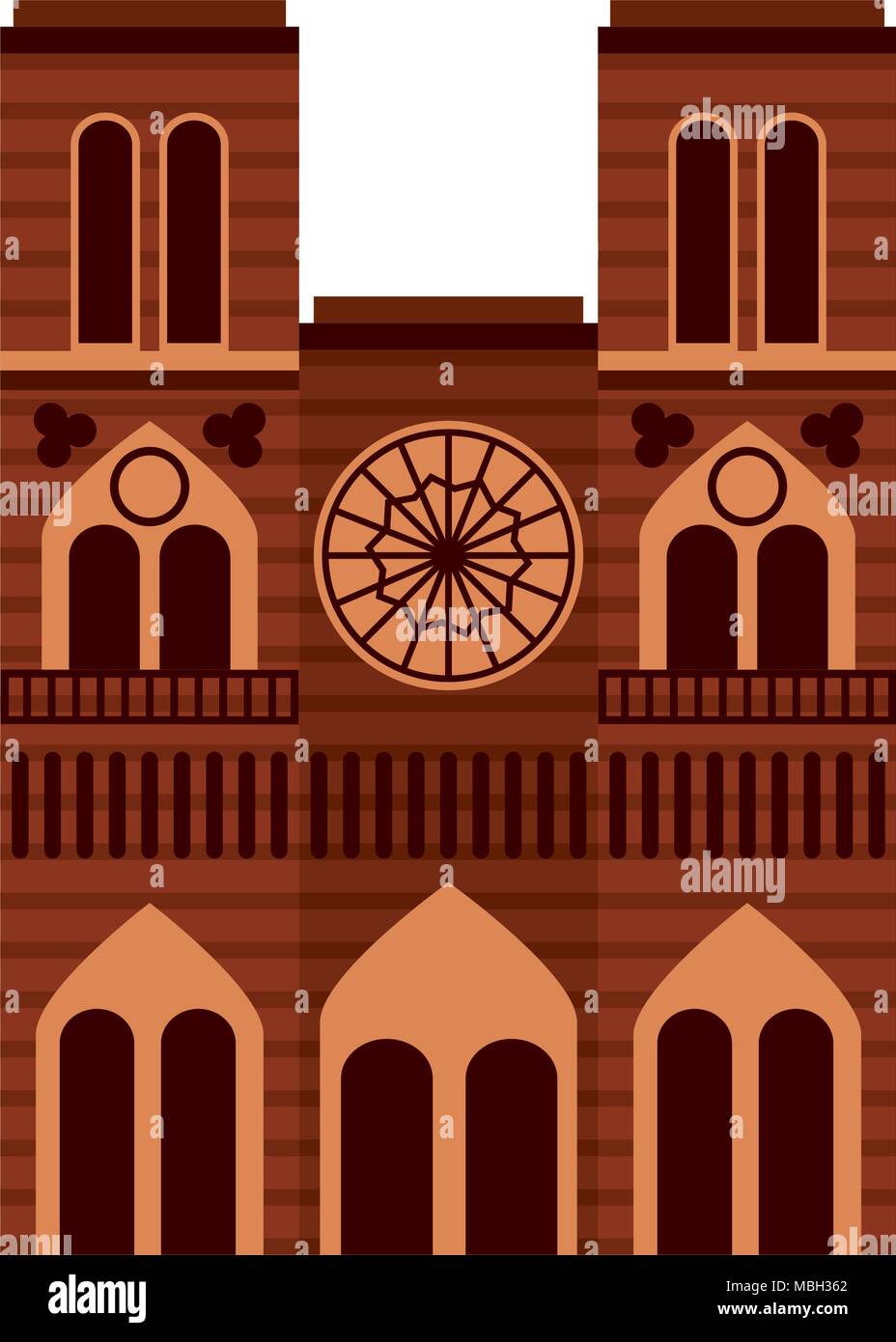 Catholic church exterior in Stock Vector Images - Alamy