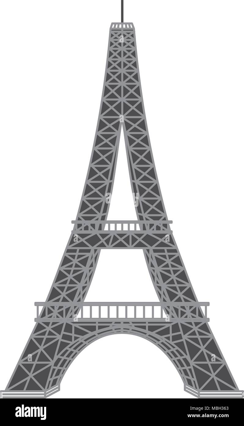 monument landmark france tower eiffel Stock Vector Image & Art - Alamy