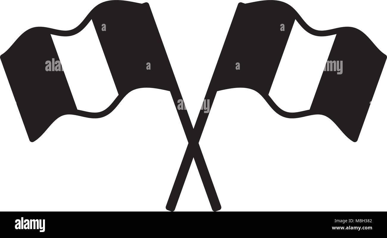 two flag crossed patriotic national concept Stock Vector Image & Art ...