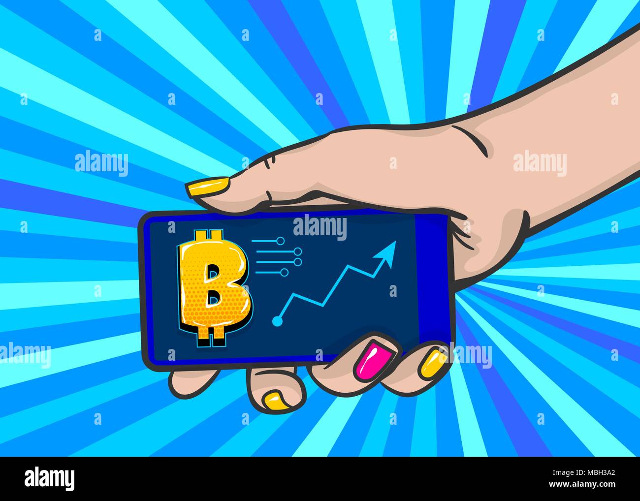 Cryptocurrency text technology dot hi-res stock photography and images ...