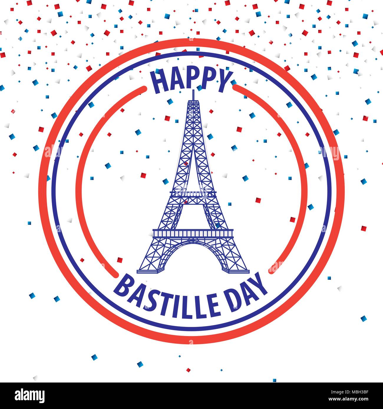 Happy bastille day france Cut Out Stock Images & Pictures - Alamy