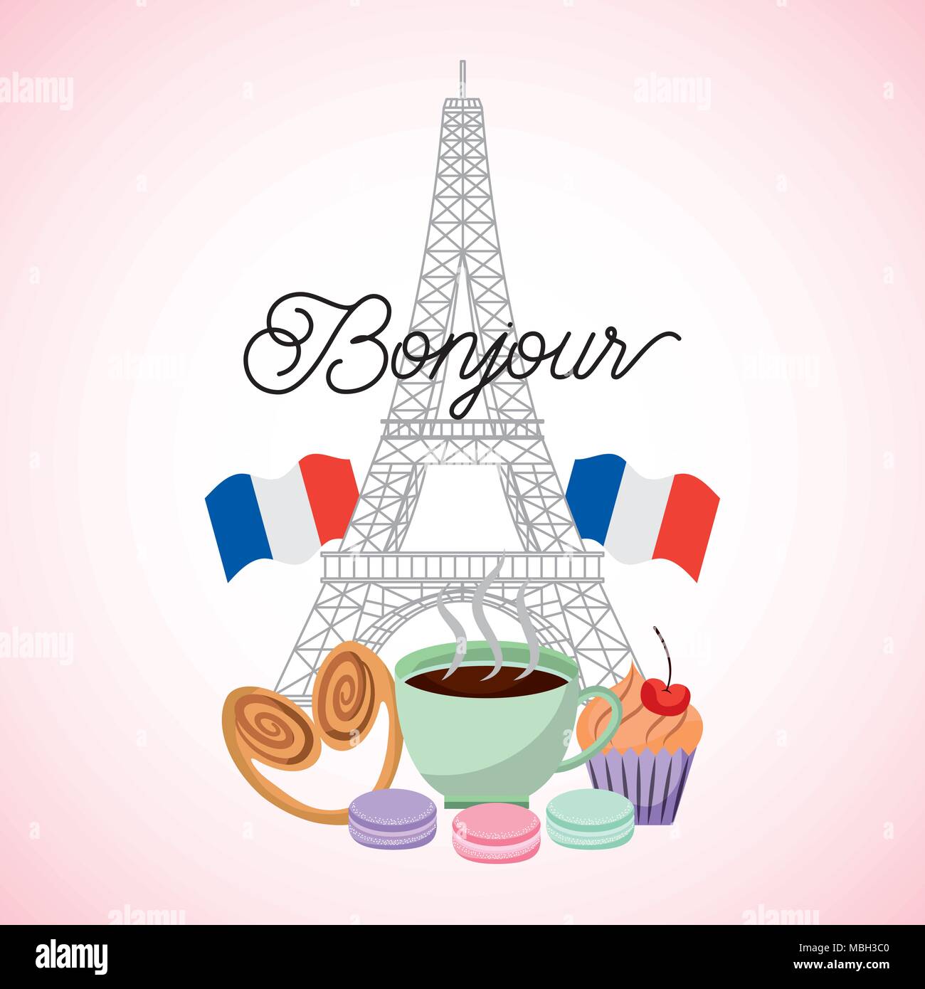 france paris card Stock Vector Image & Art - Alamy