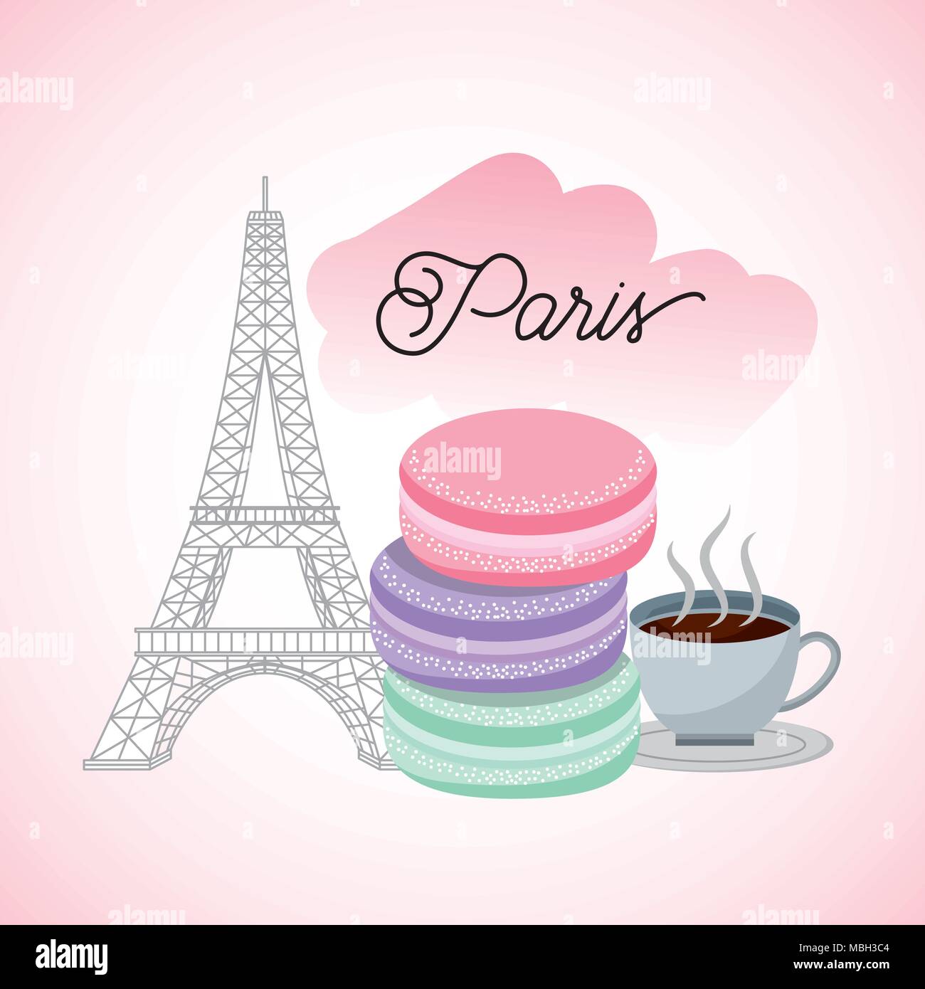 france paris card Stock Vector Image & Art - Alamy