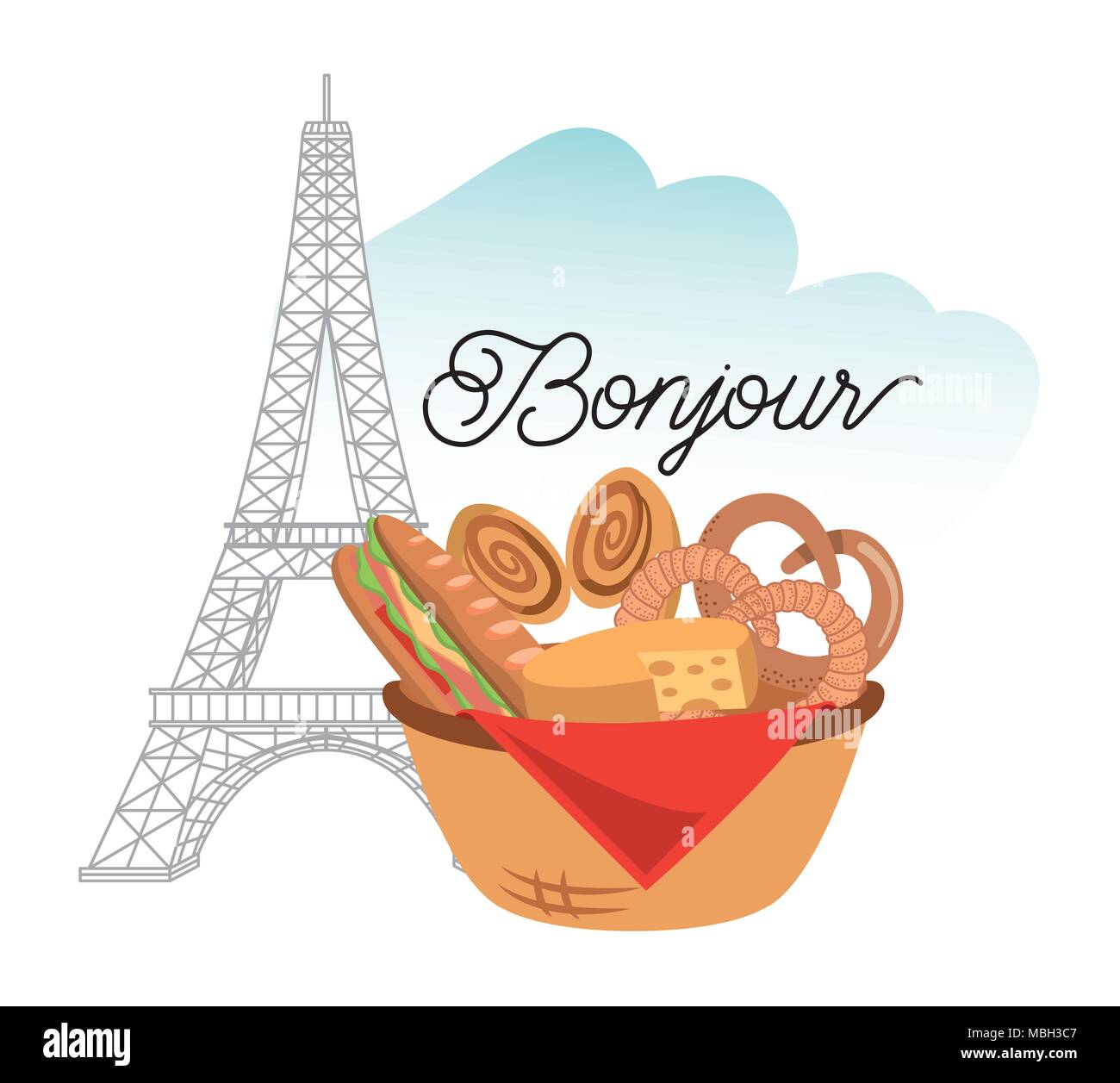 france paris card Stock Vector Image & Art - Alamy