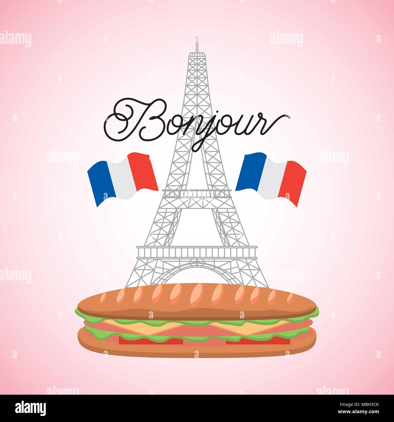 france paris card Stock Vector Image & Art - Alamy
