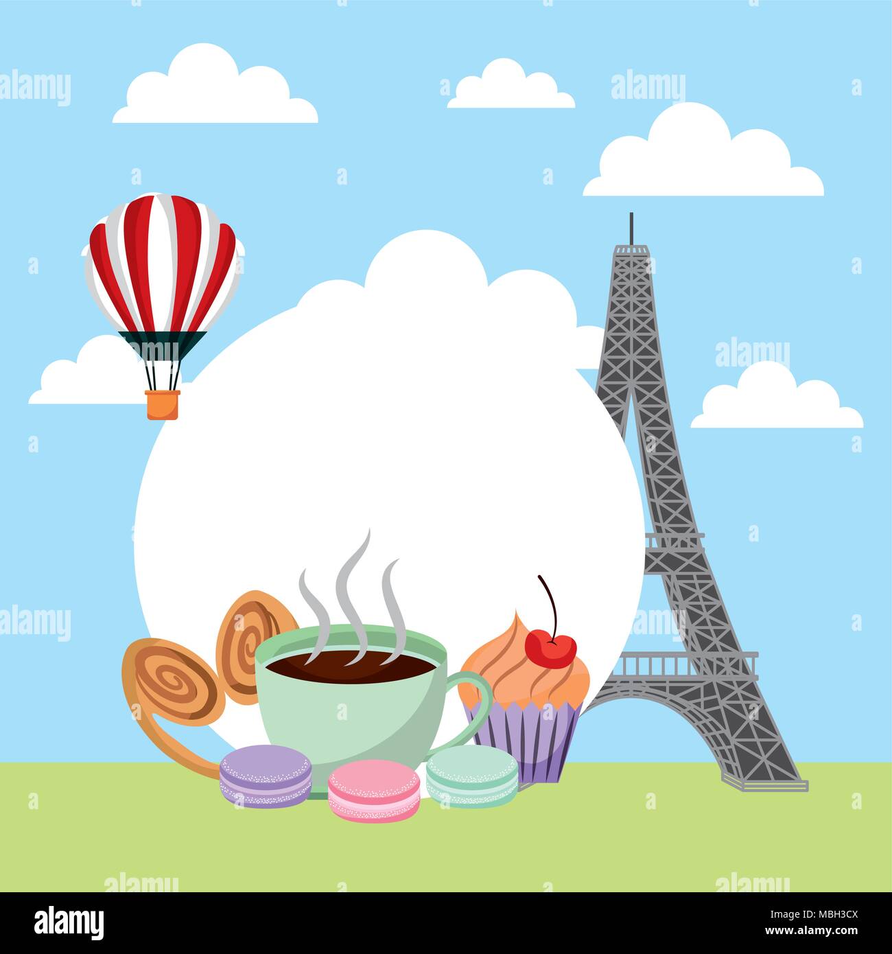 france paris card Stock Vector Image & Art - Alamy