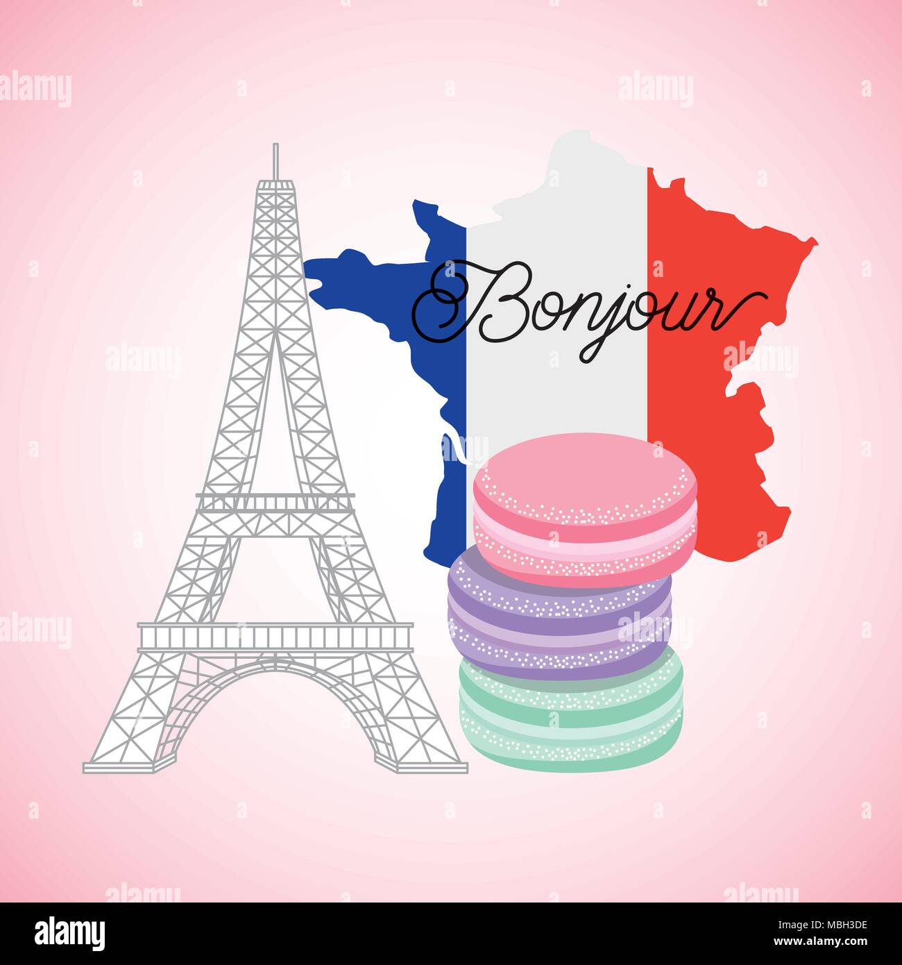 Vintage paris map Stock Vector Images - Alamy