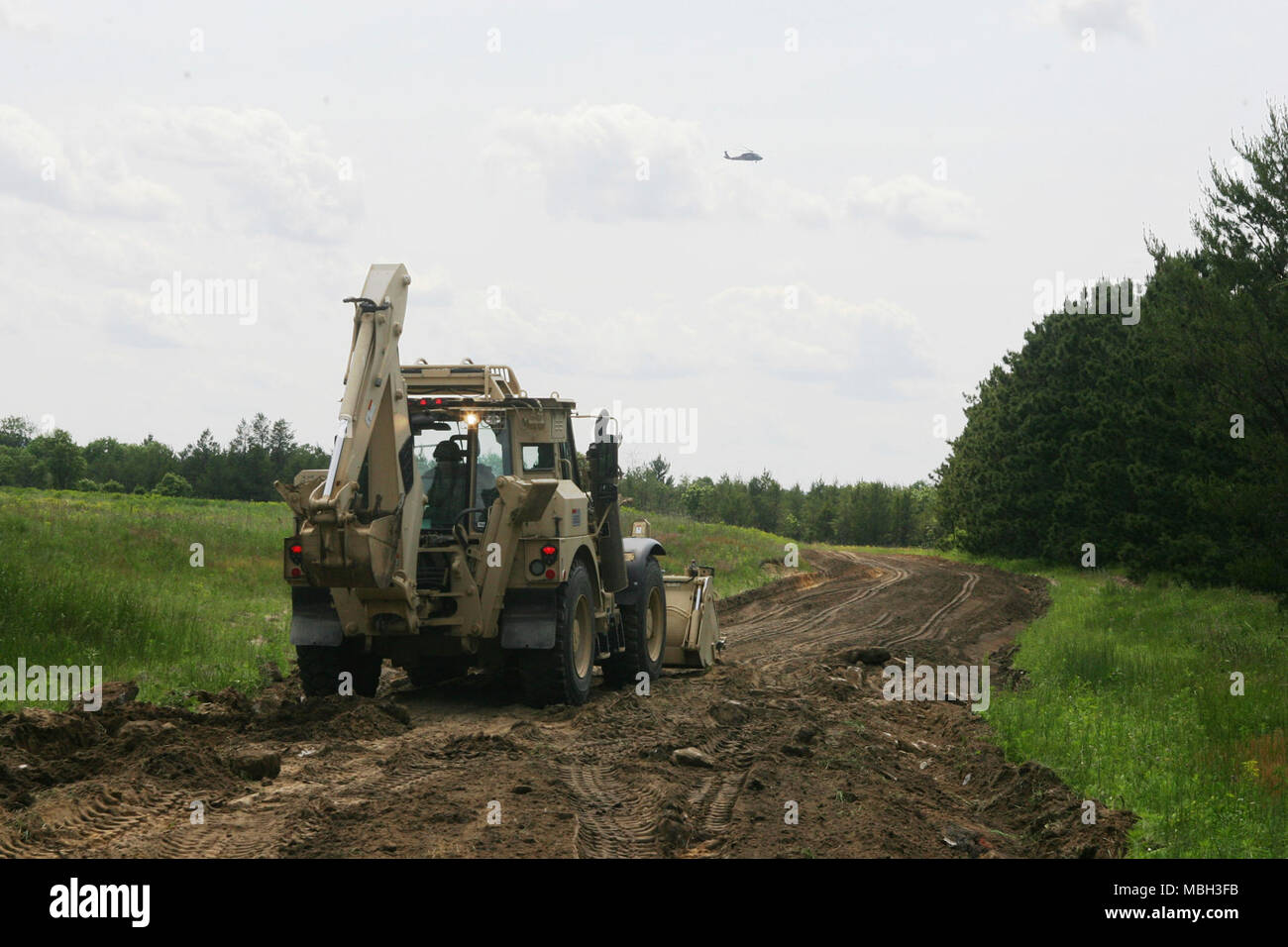 A Soldier with Alpha Company, 766th Brigade Engineer Battalion of ...