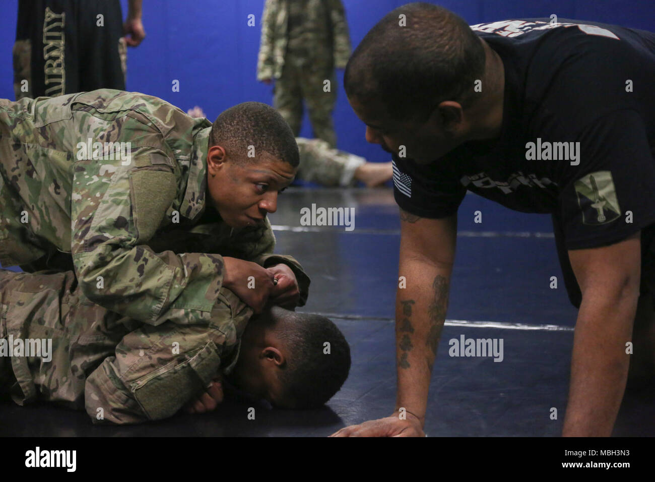 U.S. Army Pv2. Anthony Todd, (top) assigned to the 55th Signal Company ...