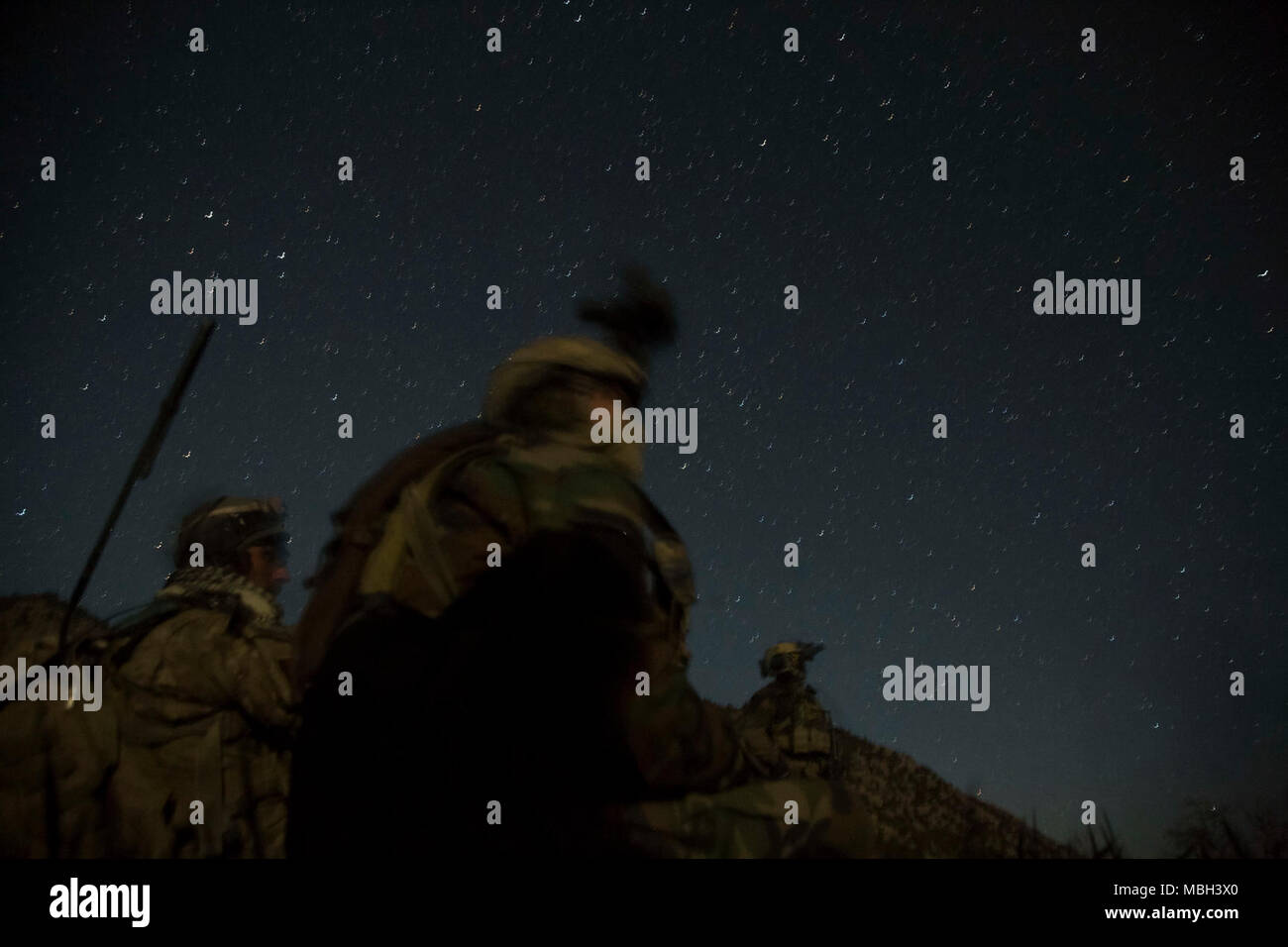 Afghan Commandos from 2nd Special Operations Kandak pull security while ...