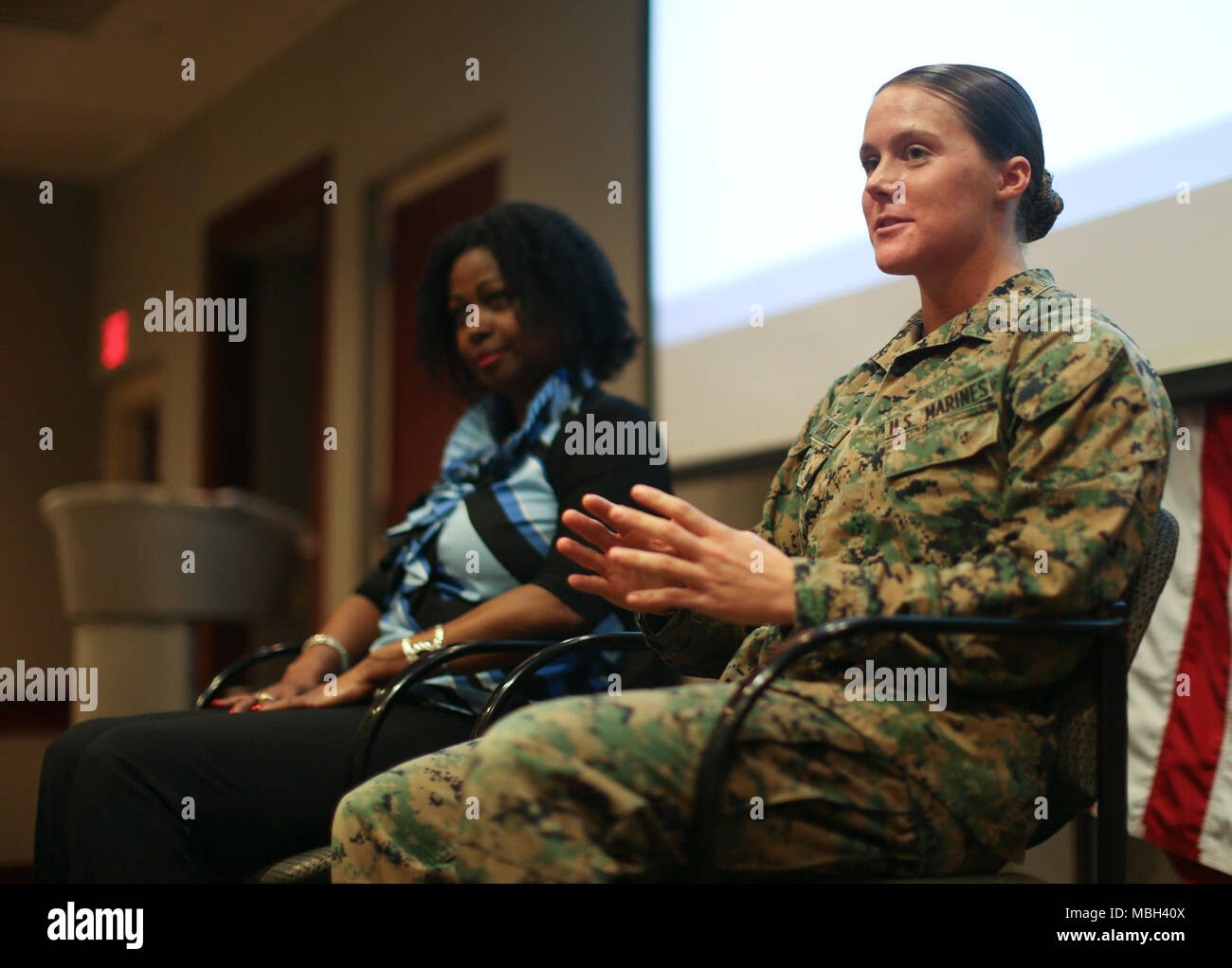 U.S. Marine Corps Cpl. Savannah Chase, a machinegunner with Alpha ...