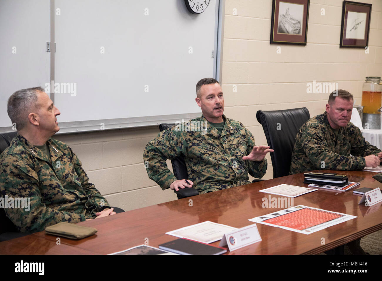 U.S. Marine Corps Col. David P. Grant, commanding officer of Marine ...
