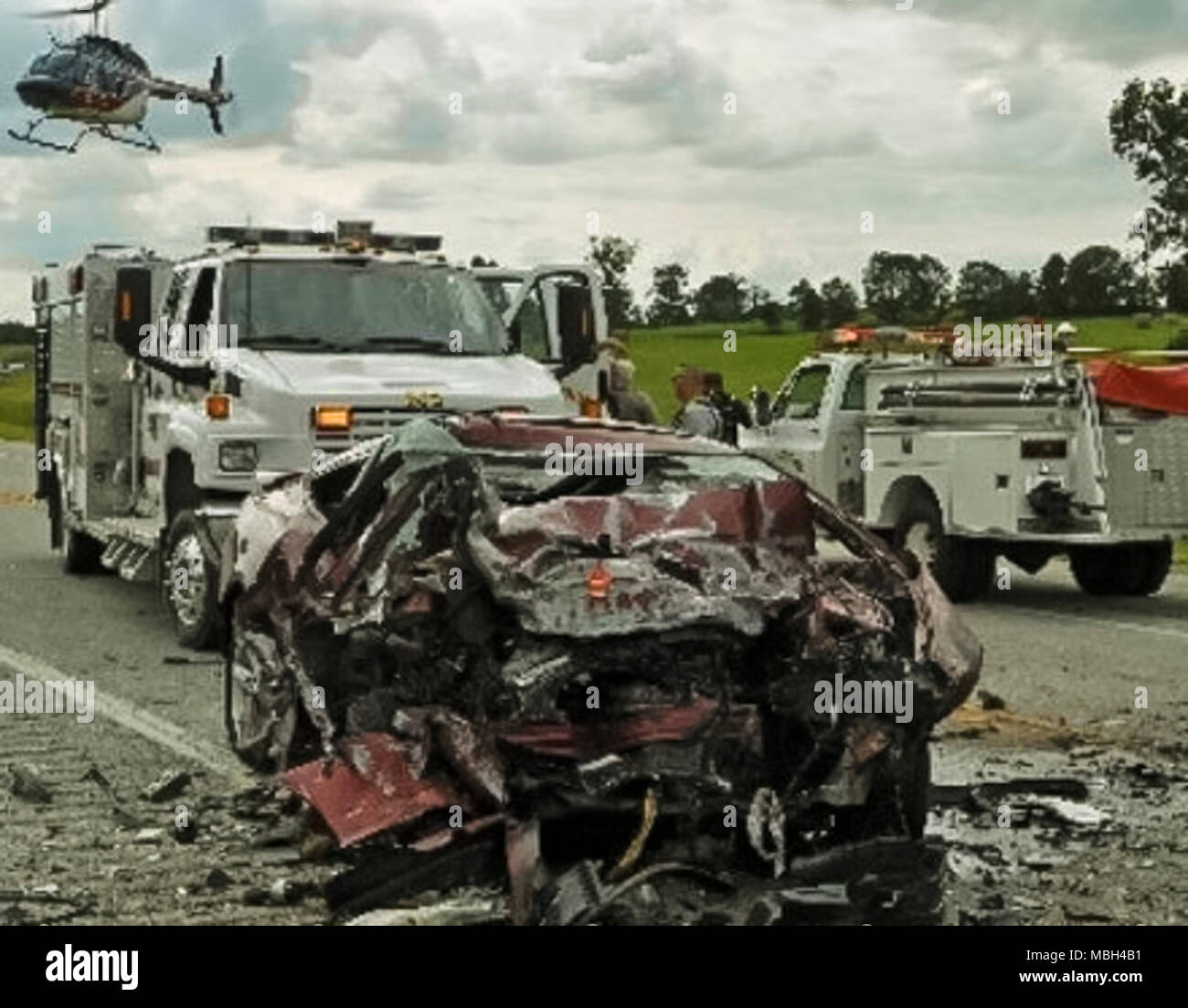 Car crash wreck Stock Photo - Alamy