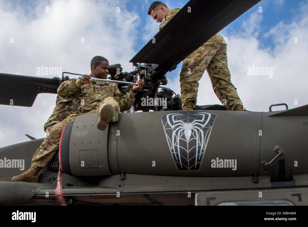 Spc. Carl Denis, a native of Port-au-Prince, Haiti, UH-60 Black Hawk ...