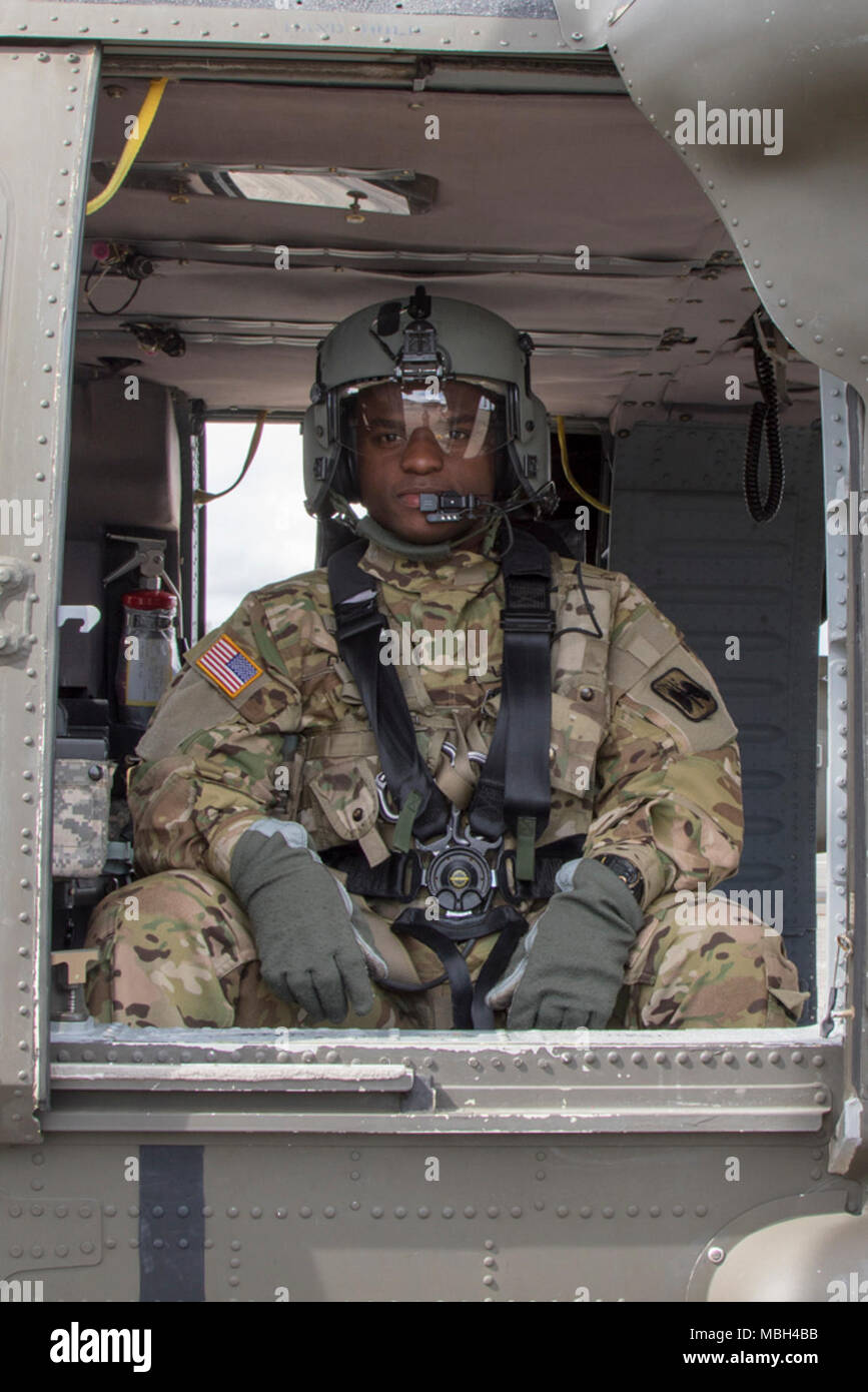 Spc. Carl Denis, a native of Port-au-Prince, Haiti, UH-60 Black Hawk ...