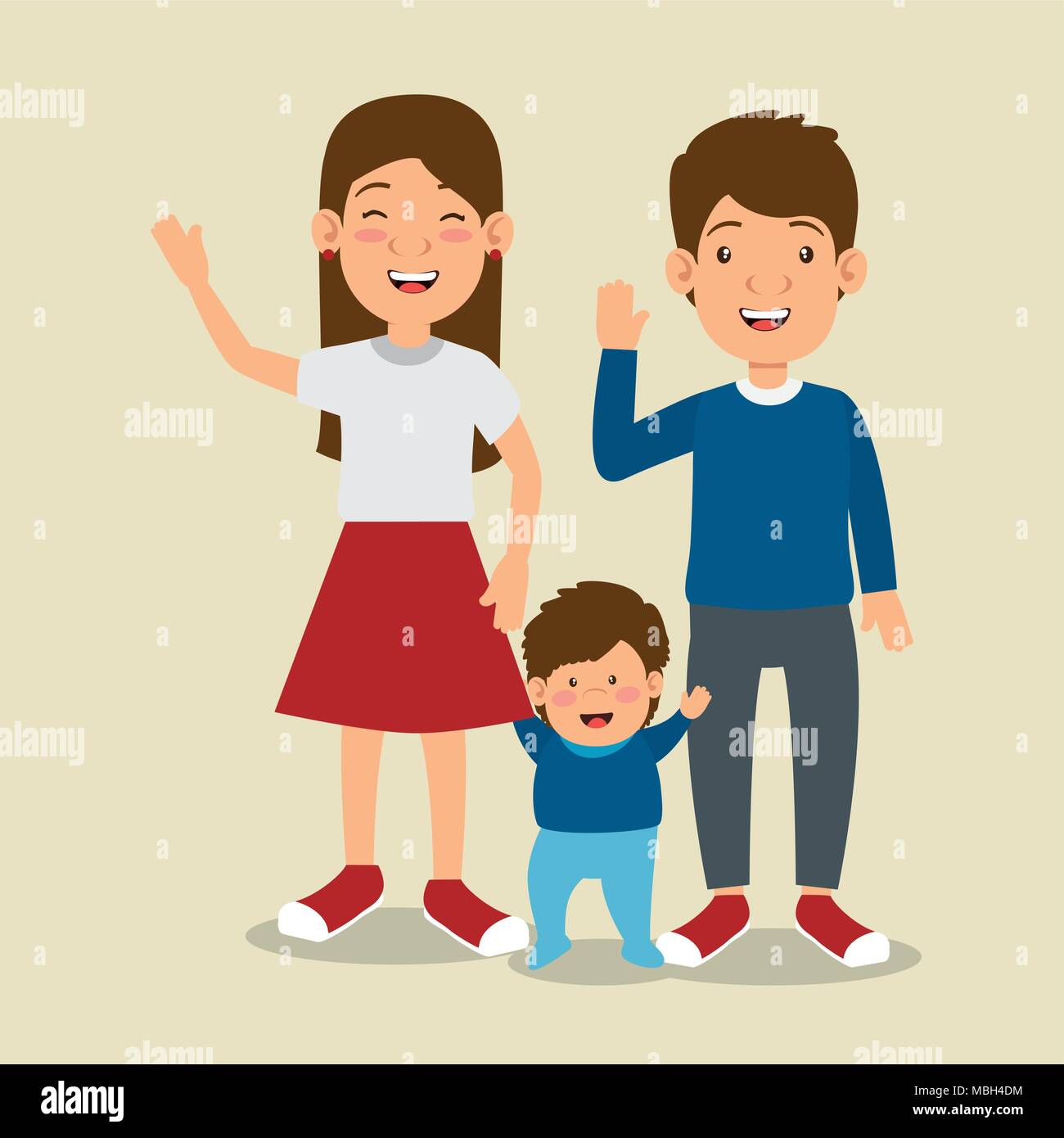 parents with son avatars characters Stock Vector Image & Art - Alamy