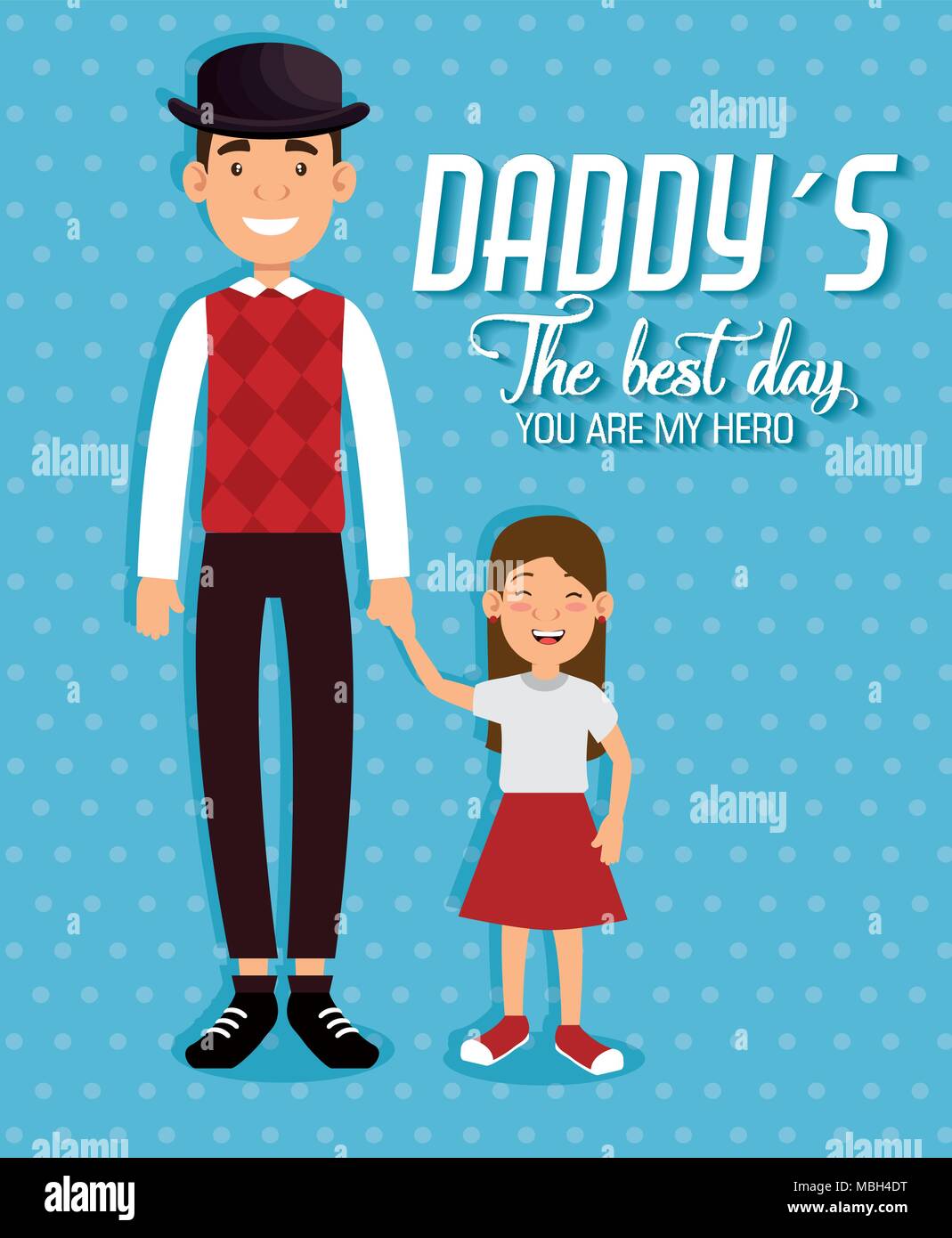 best father with daughter avatars Stock Vector Image & Art - Alamy