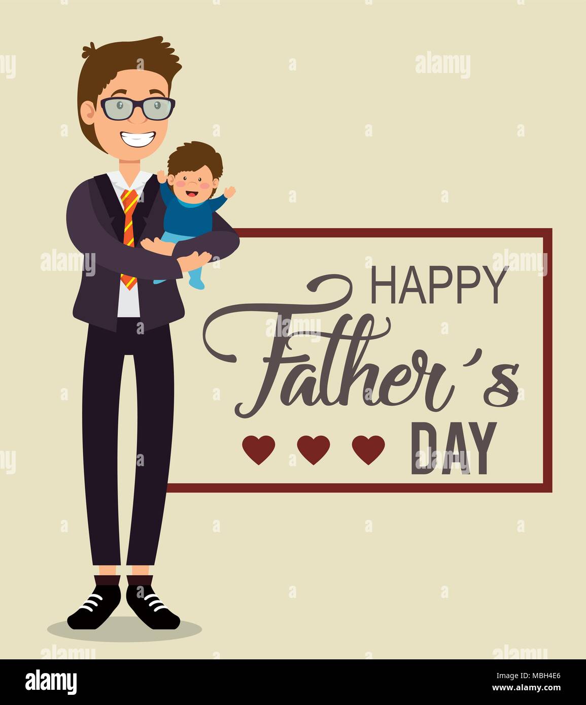 best father with son characters Stock Vector Image & Art - Alamy