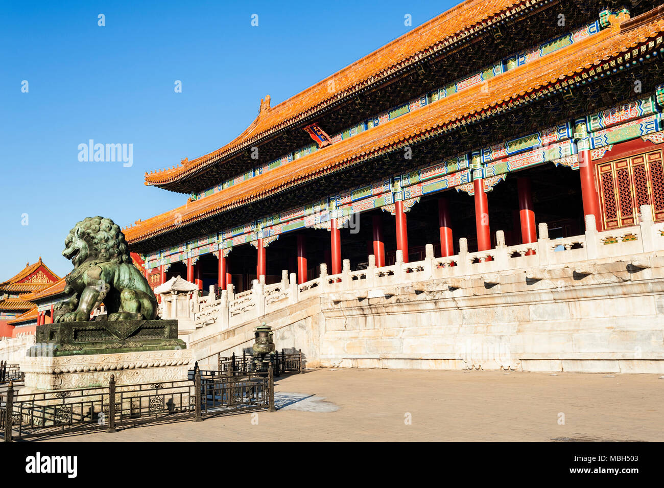 Taihe gate in Forbidden City Stock Photo - Alamy