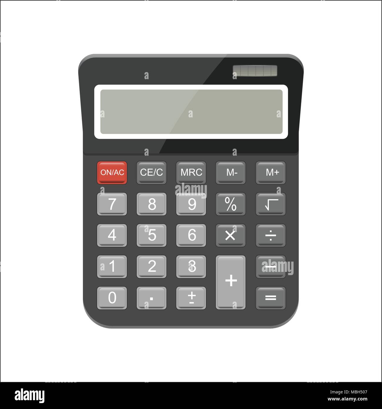 Realistic calculator isolated on white background. Vector EPS10 ...