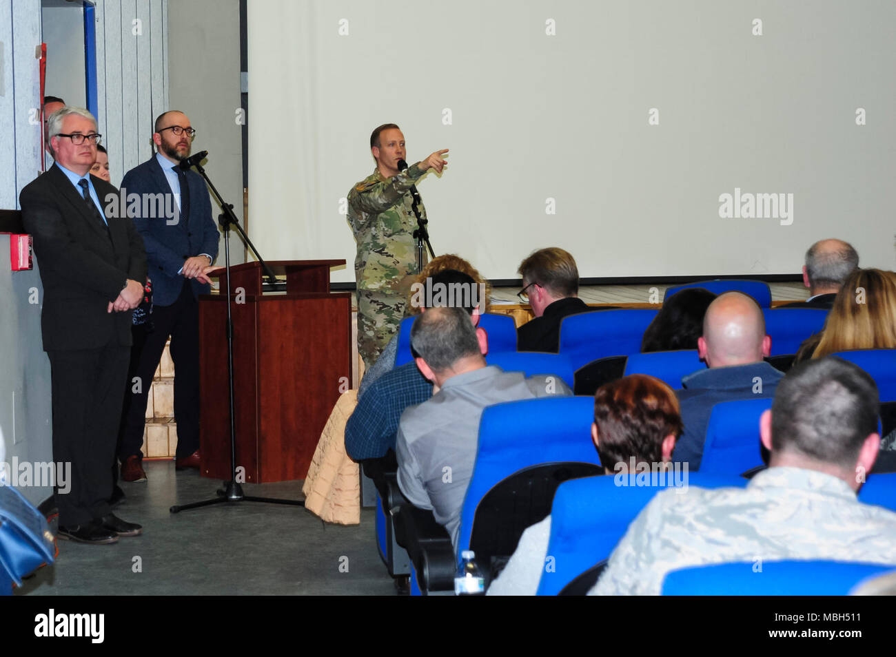 Right, U.S. Army Col. Erik M. Berdy, U.S. Army Garrison Italy Commander ...
