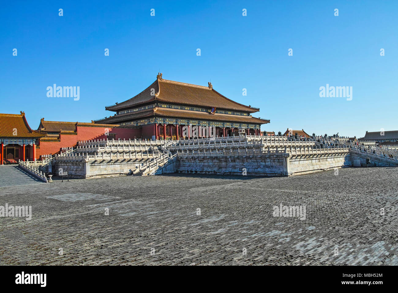Taihe hall and the square of Forbidden City Stock Photo - Alamy