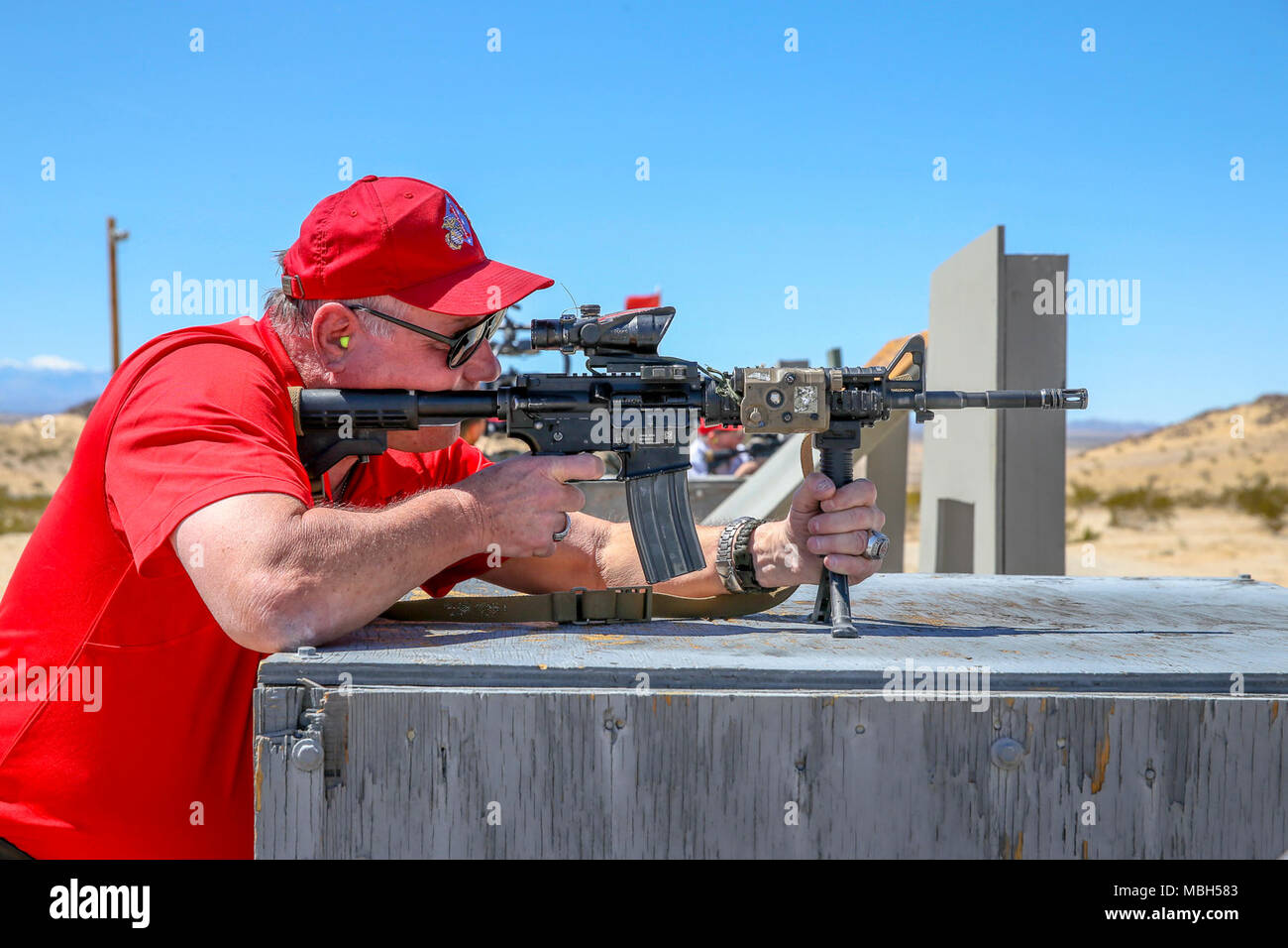 A veteran with the Desert Cities Mitchell Paige Medal of Honor Chapter ...