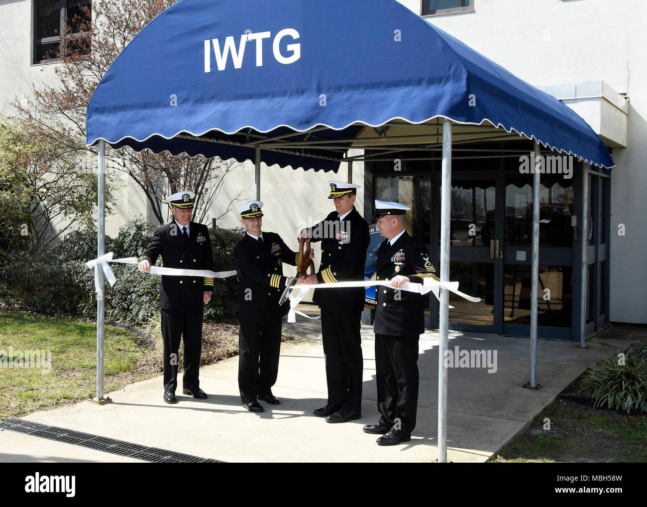 (Left to right) Executive Officer, Information Warfare Training Group ...