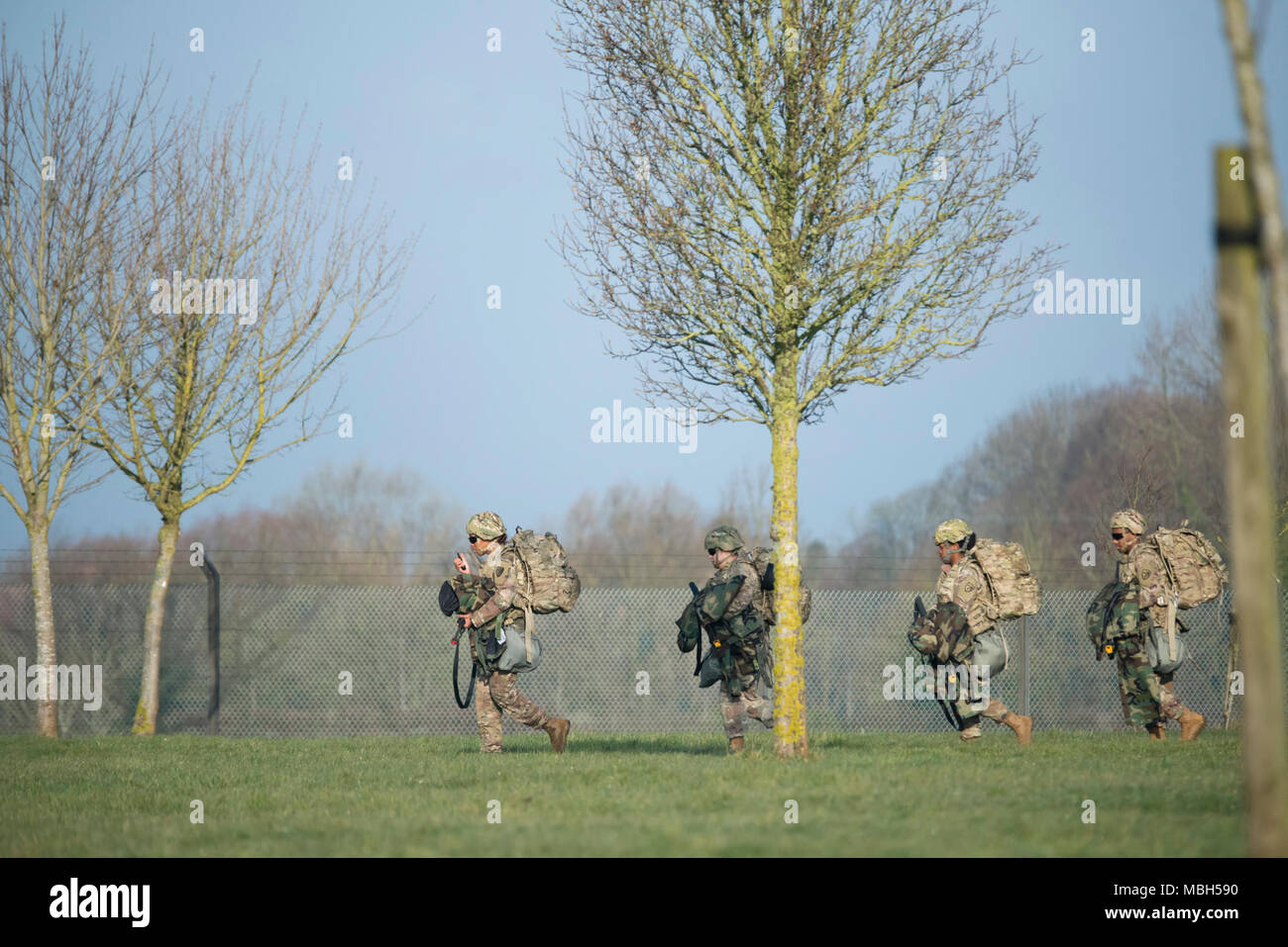 U.S. Soldiers assigned to Allied Forces North Battalion, U.S. Army NATO ...