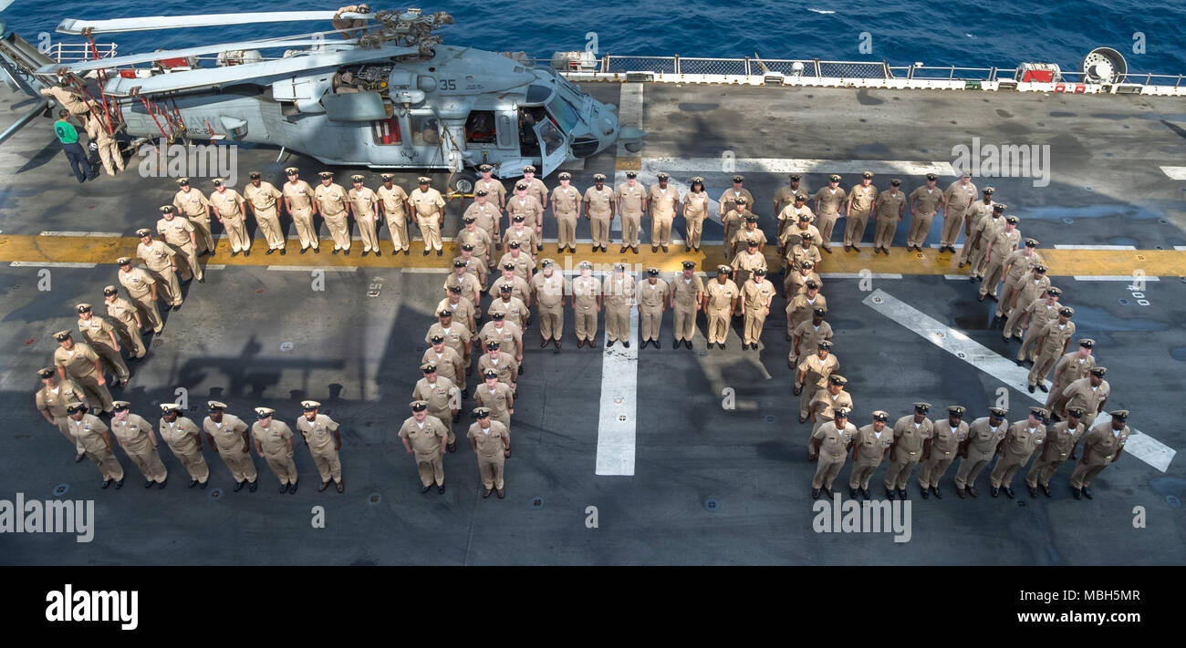 U.S. 5TH FLEET AREA OF OPERATIONS (March 31, 2018) Chief petty officers ...