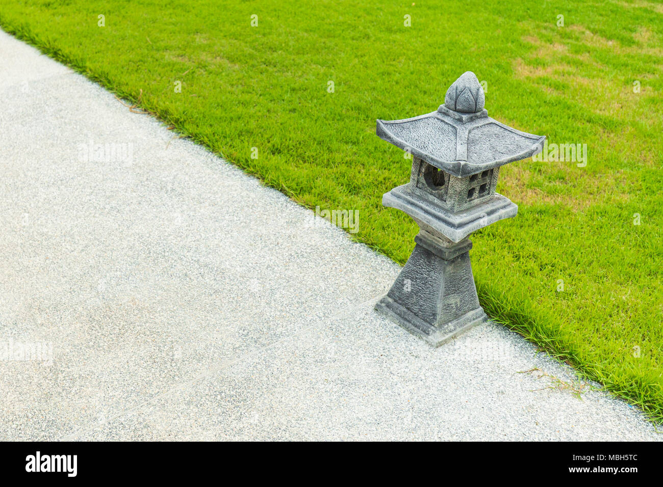 japanese stone lamp in park Stock Photo - Alamy
