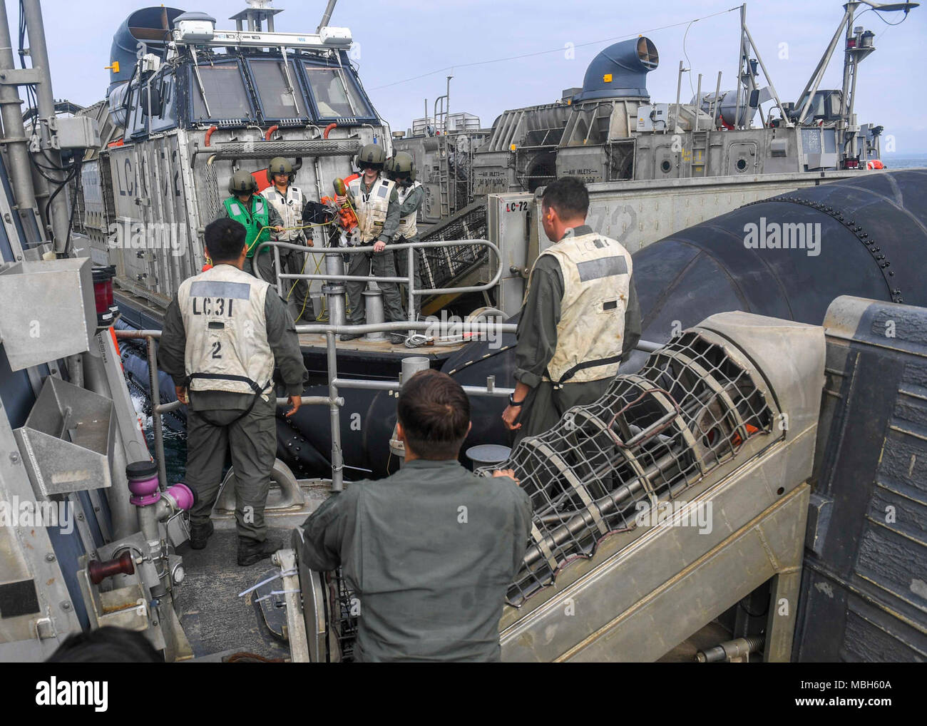OCEAN (April 2, 2018)Landing Craft, Air Cushion (LCAC) 72, assigned to ...