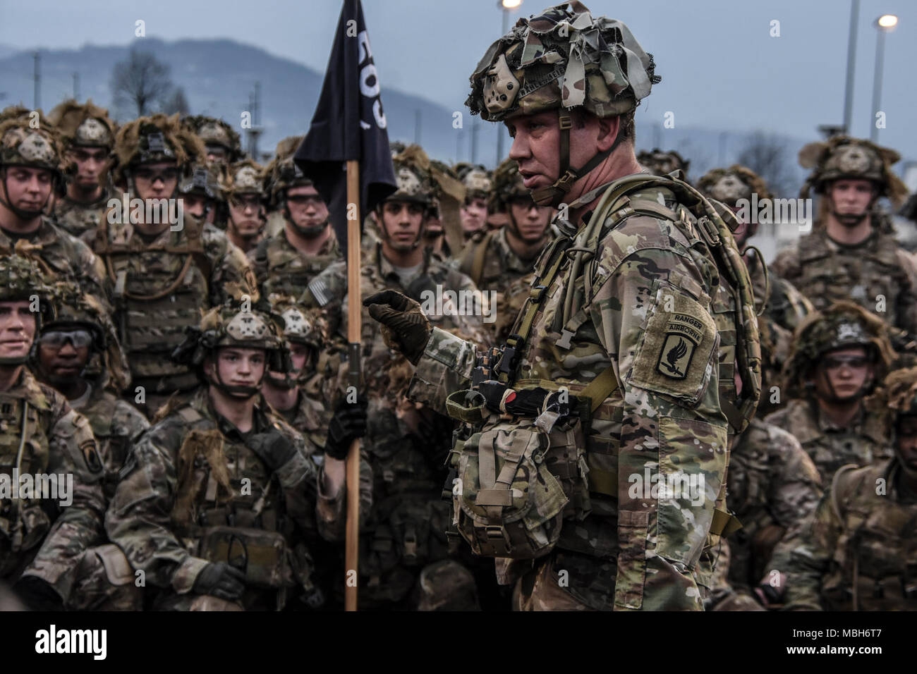 The Command Sergeant Major for "The Rock" of the 173rd Airborne Brigade ...