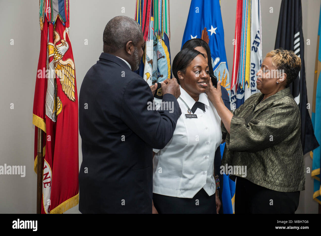 A ceremony in honor of U.S. Army Sgt. 1st Class Yvette D. Edmonds, non ...