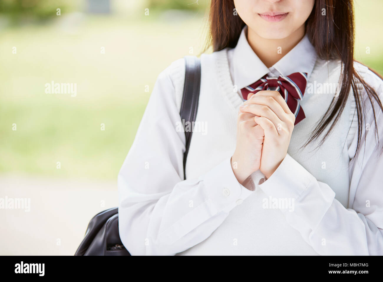 Green school uniform hi-res stock photography and images - Alamy