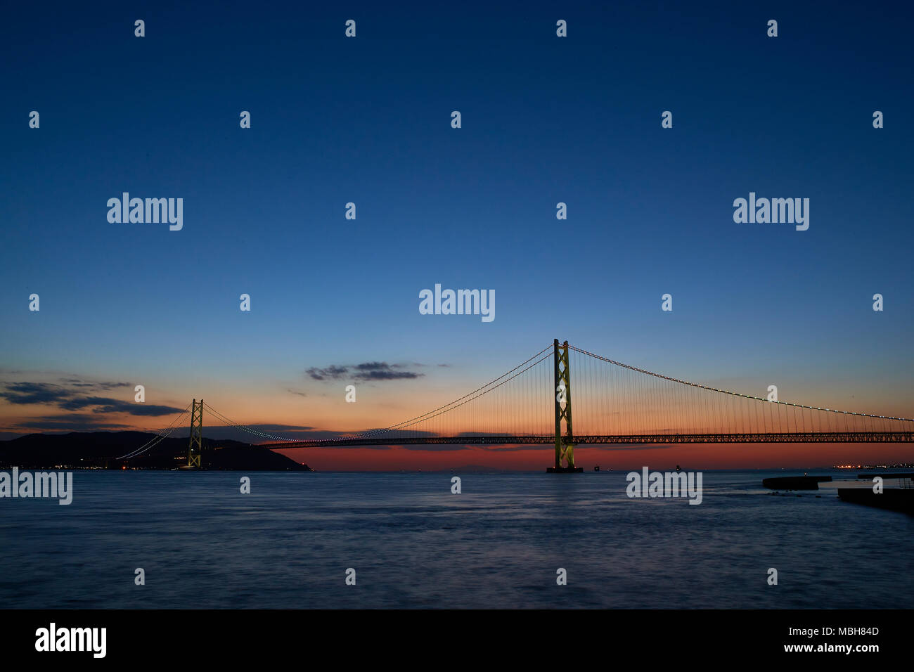 Akashi bridge at sunset hi-res stock photography and images - Alamy