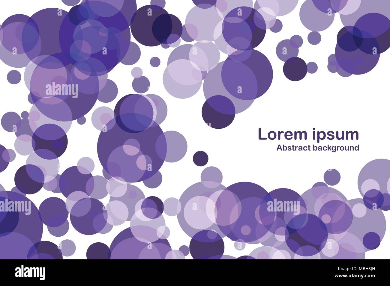 Abstract Bubble purple dots on white background for background design ...
