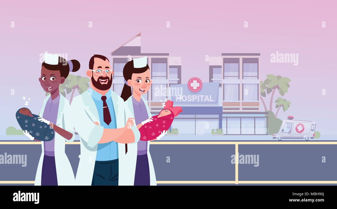 Children Hospital Stock Vector Images - Alamy