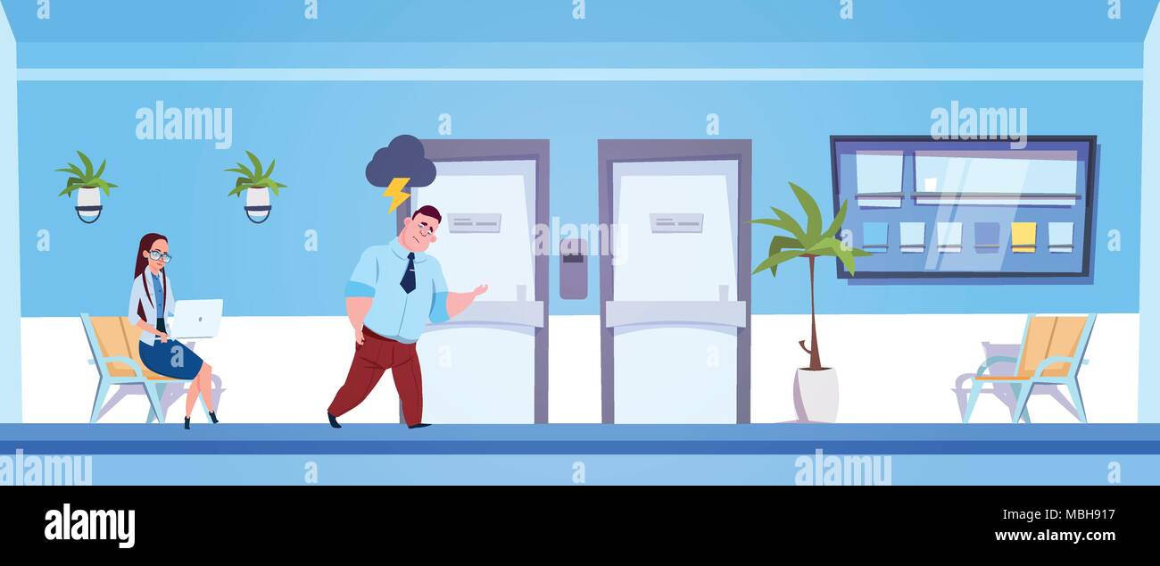 Hospital reception sad Stock Vector Images - Alamy