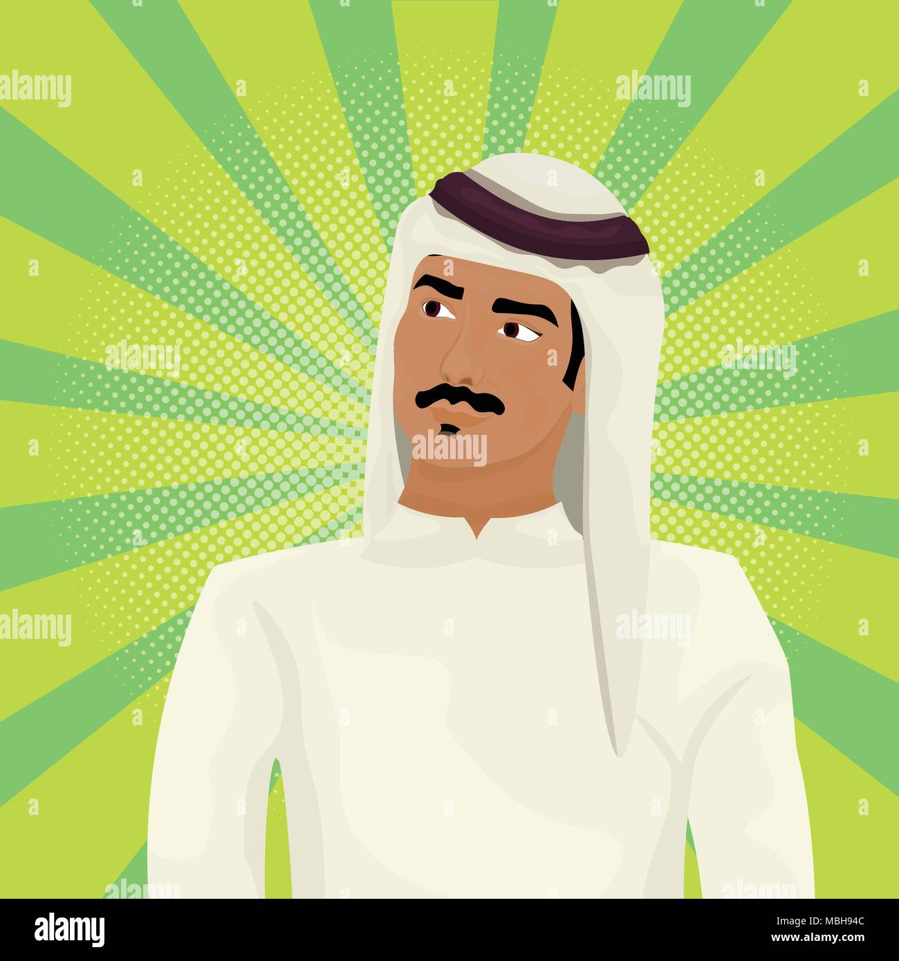 Vector saudi arab man cartoon hi-res stock photography and images - Alamy