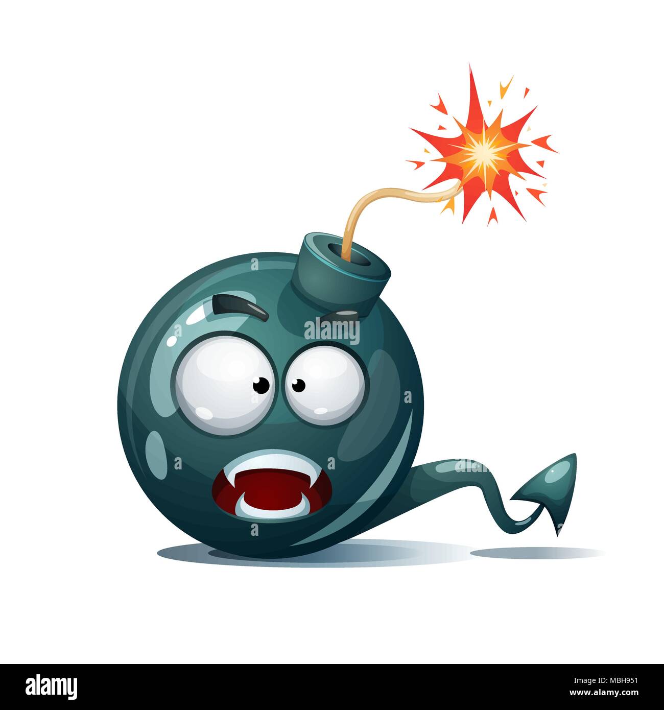 Bomb emoticon cartoon illustration hi-res stock photography and images ...