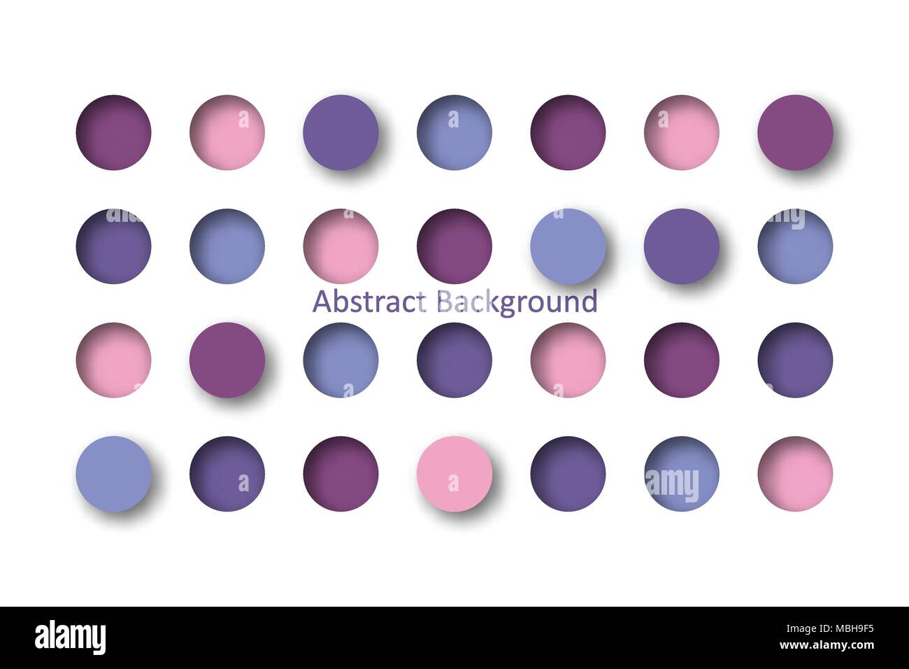 Abstract 3d purple circle tile in paper cut concept for Background idea ...