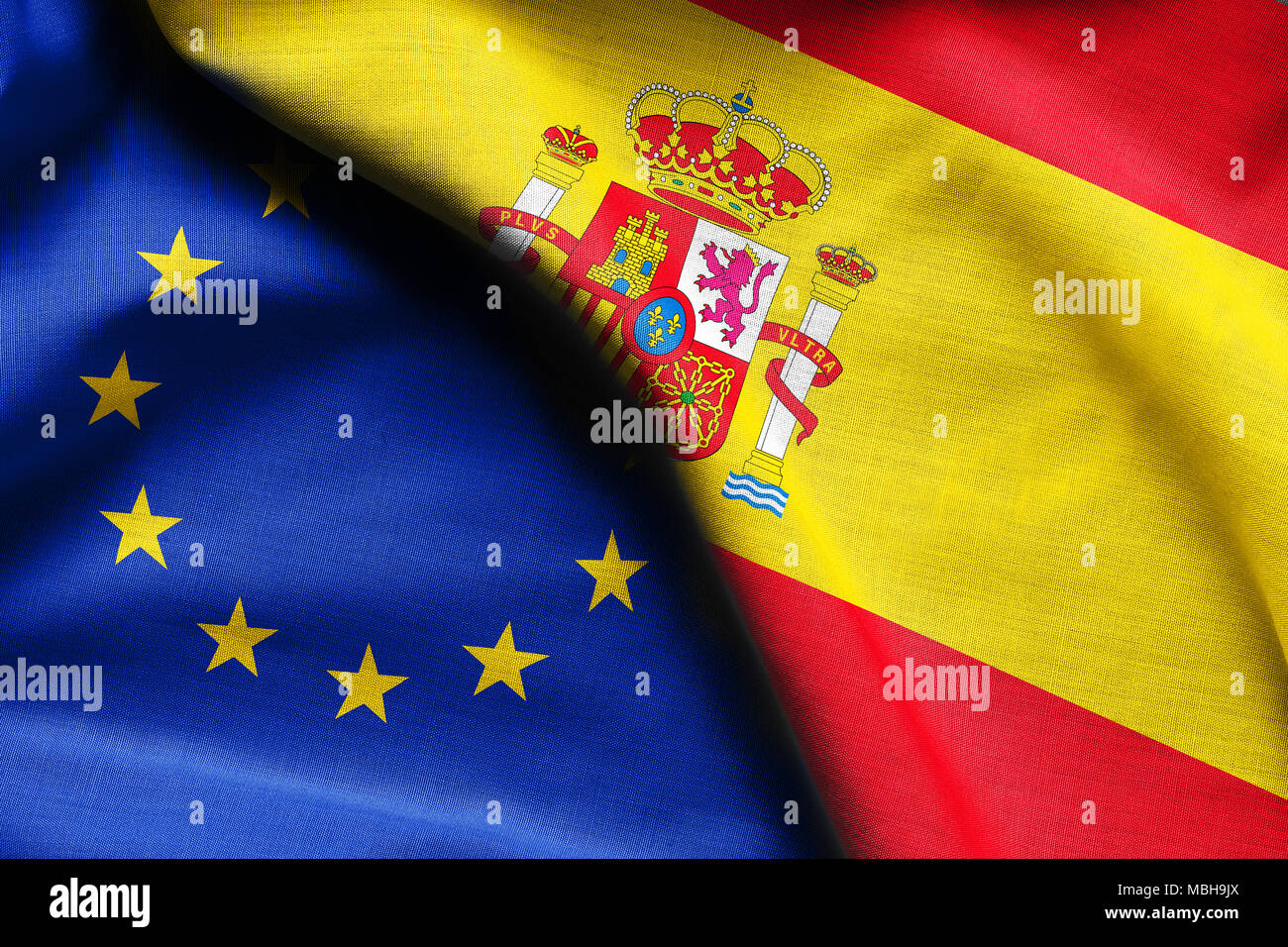 Flags of spain hi-res stock photography and images - Alamy