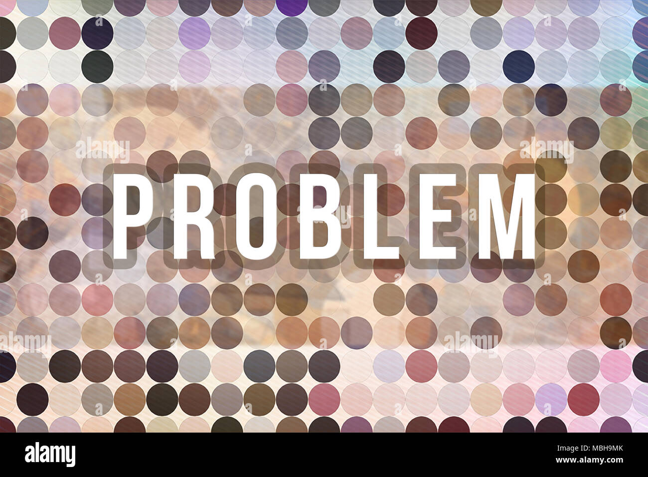 Problem, business & finance conceptual words for web page, graphic ...